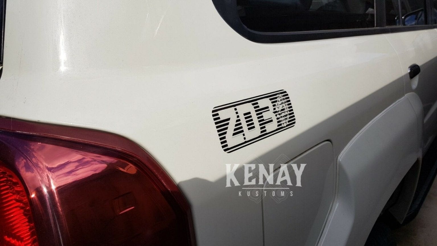 GU Patrol ZD30 Nissan Sticker Decal Y61 Safari ST TI DX ST-L Panel ...